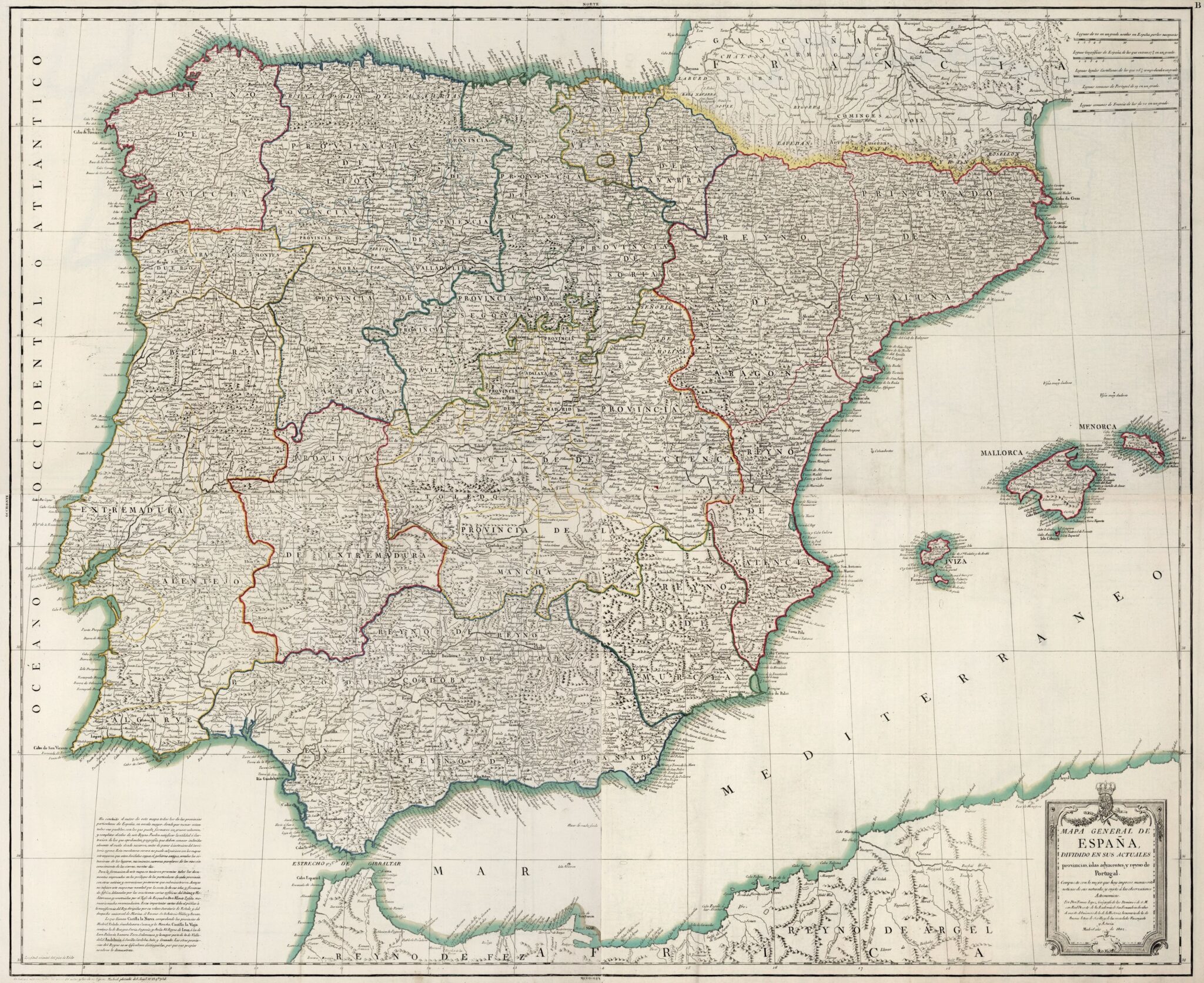 Mapa de la Reconquista (722 – 1492) - Mapas Milhaud